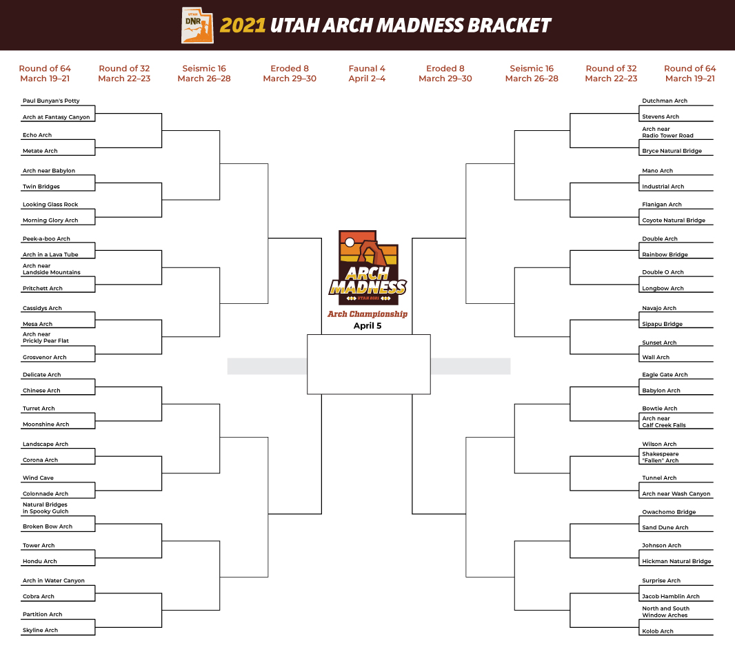 2021ArchMadness_Bracket - Utah Geological Survey