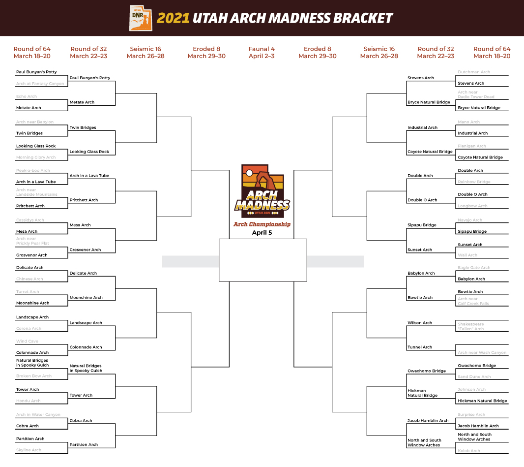 2021ArchMadness_Bracket_round32 - Utah Geological Survey