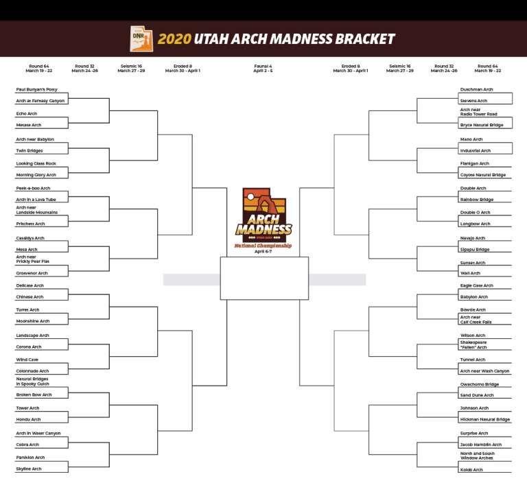ArchMadness_Bracket - Utah Geological Survey