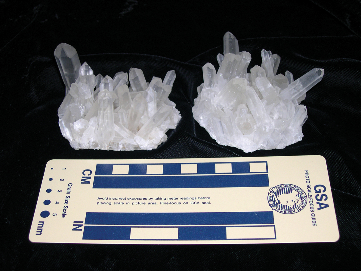 Prepared quartz after being treated with oxalic acid. Photographer ...
