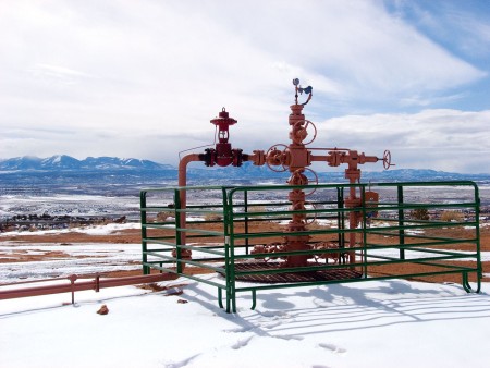 Natural gas wellhead at the Lisbon field, southeast Utah. - Utah ...