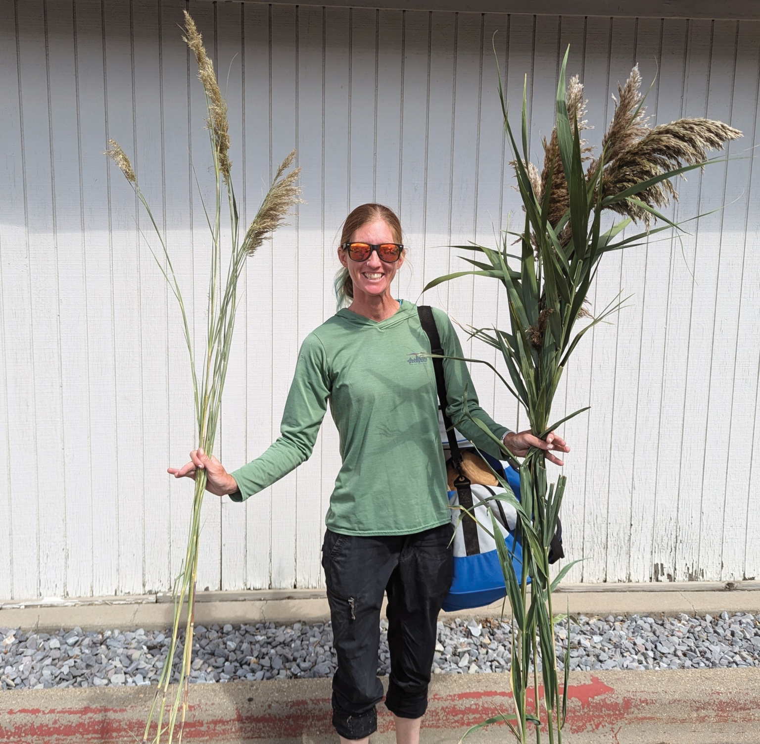 UGS Wetlands Program Manager and wetlands ecologist Becka Downard holds ...