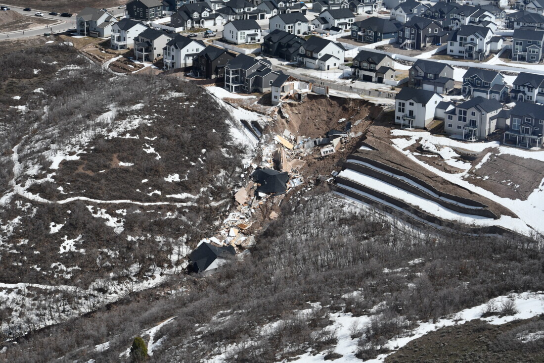 2023 Springtime Road Landslide, Draper, Utah. Photo: Ben Erickson ...