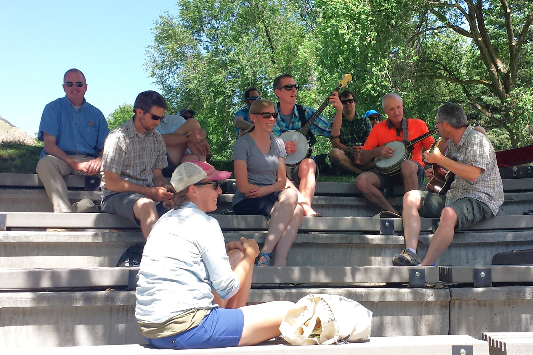 UGS summer picnic, 2016. From left to right: Mark Gwynn, Adam Mckean ...