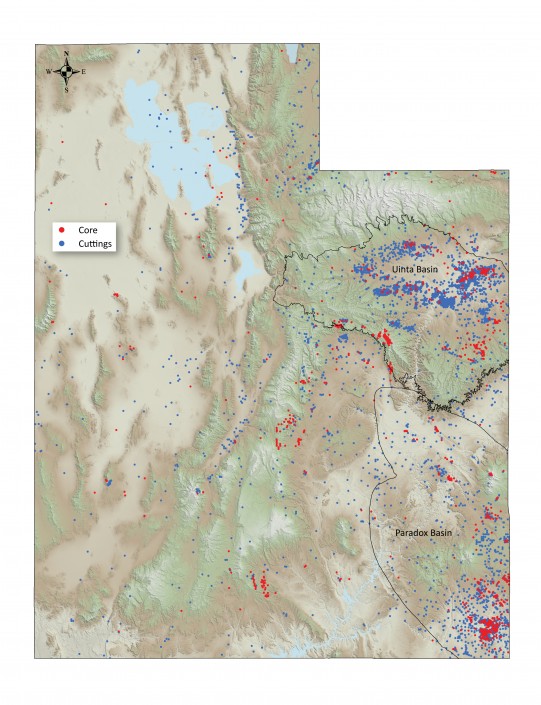 core cuttings map - Utah Geological Survey