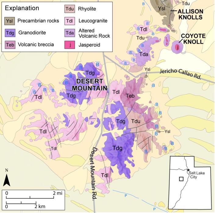 GeoSights: Desert Mountain, Juab County, Utah - Utah Geological Survey