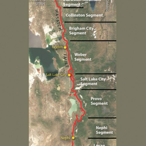 Utah Earthquakes (1850 to 2016) and Quaternary Faults Map – Utah ...