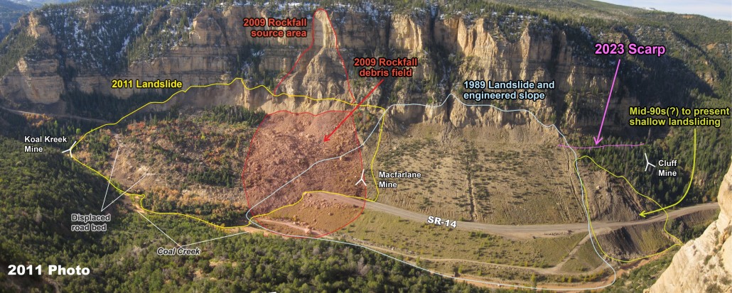 Cedar Canyon, MP8 Landslide Complex, Iron County - Utah Geological Survey
