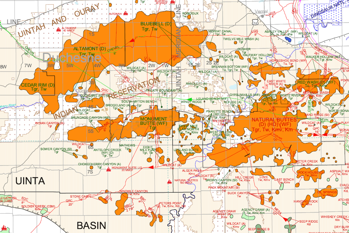 Energy News: Updated Map Shows Utah’s Many Oil and Gas Fields - Utah ...