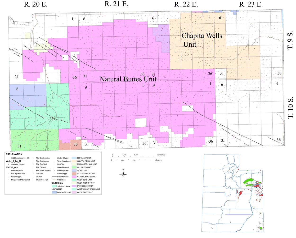 Tight Gas Project Area Map - Utah Geological Survey